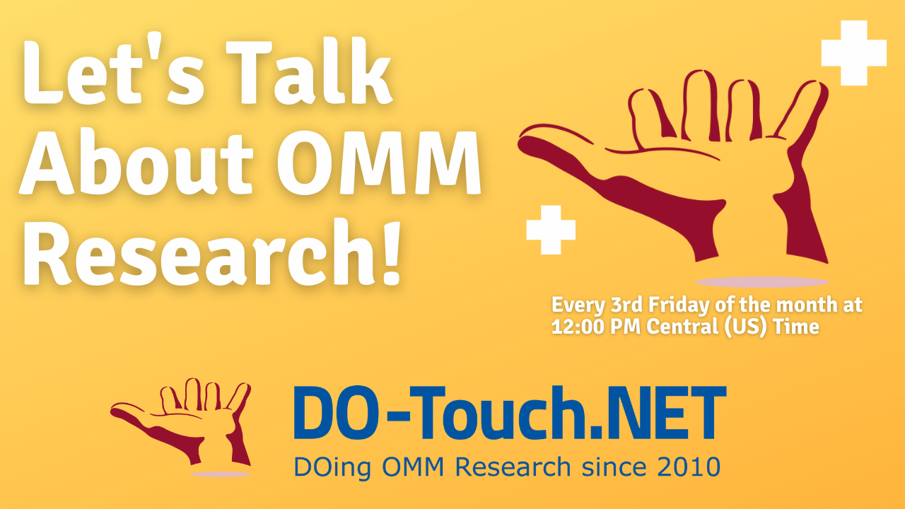 Episode #26 – Let’s Talk About OMM Research! | DO-Touch.NET